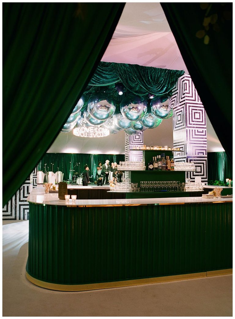 Emerald Green Wedding on a Private Estate - Vivant Event Rentals