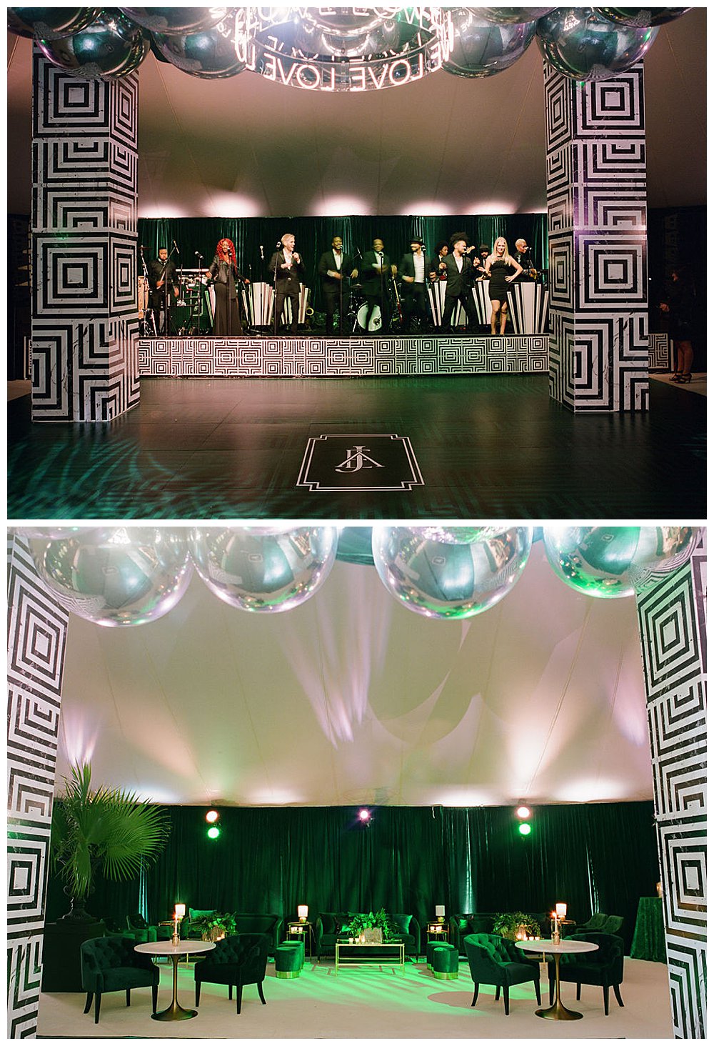 Emerald Green Wedding on a Private Estate - Vivant Event Rentals